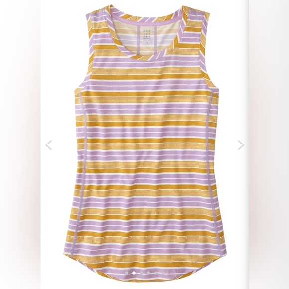 Title nine | Tops | Title Nine Vibe Tank Top In Rugby Stripe Purple And ...